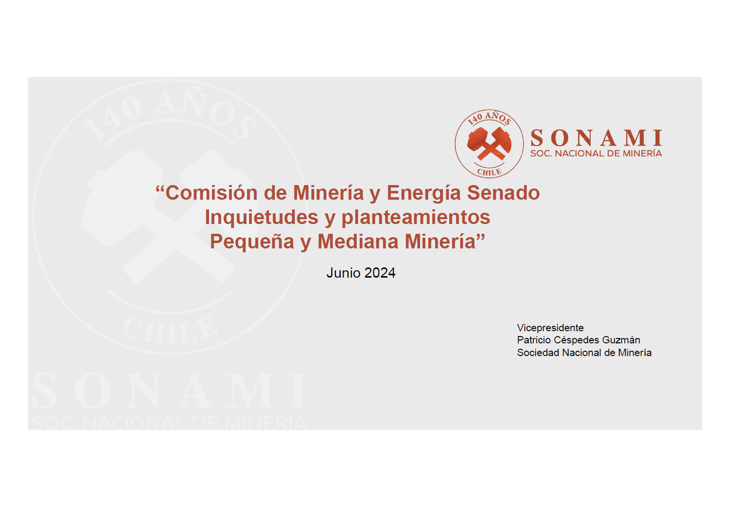 SONAMI :: Sociedad Nacional de Minería - Chile