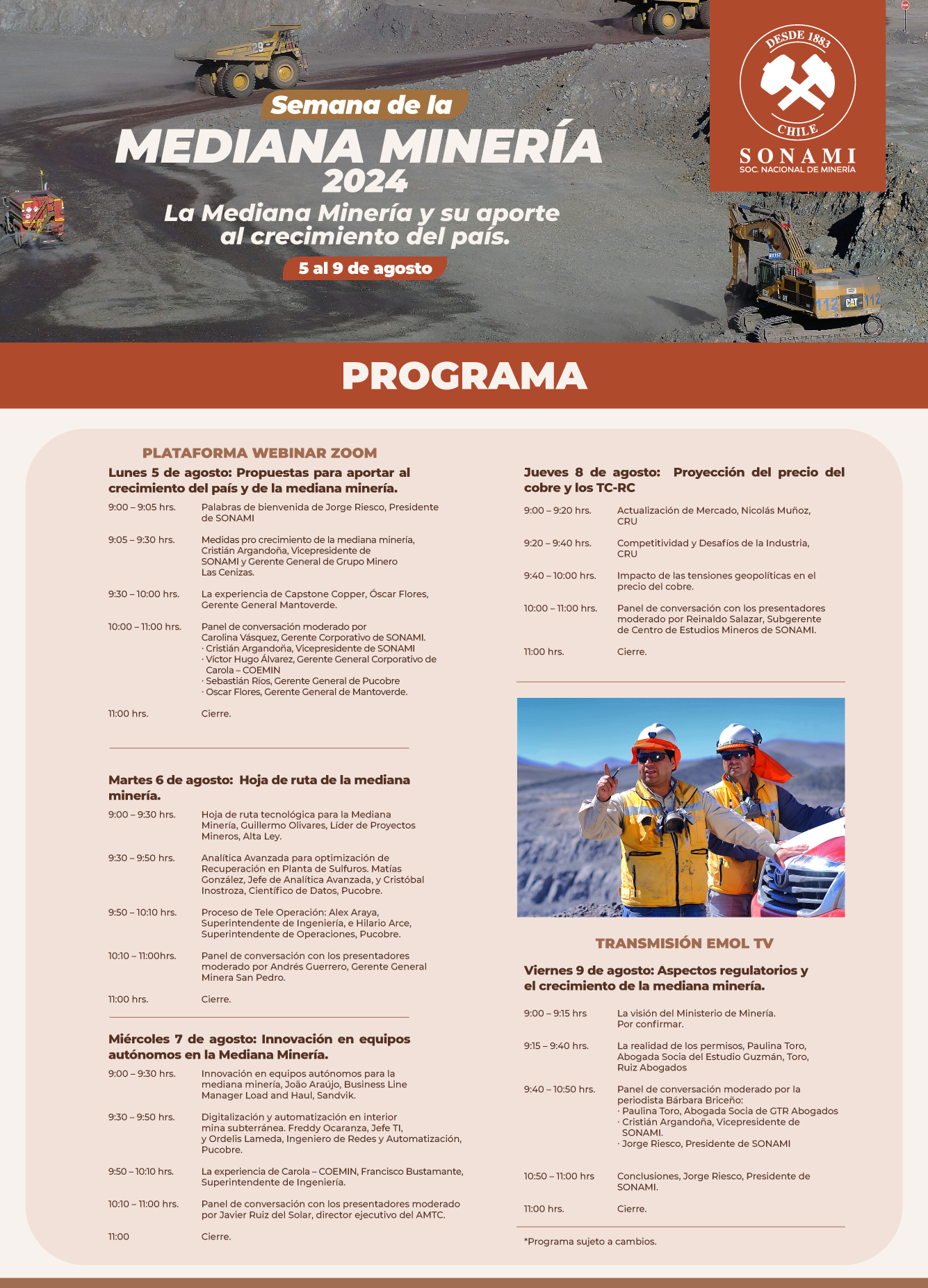 EVENTOS - Portal Minero